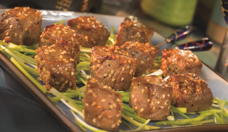 Asian Beef Skewers • Argo Starch