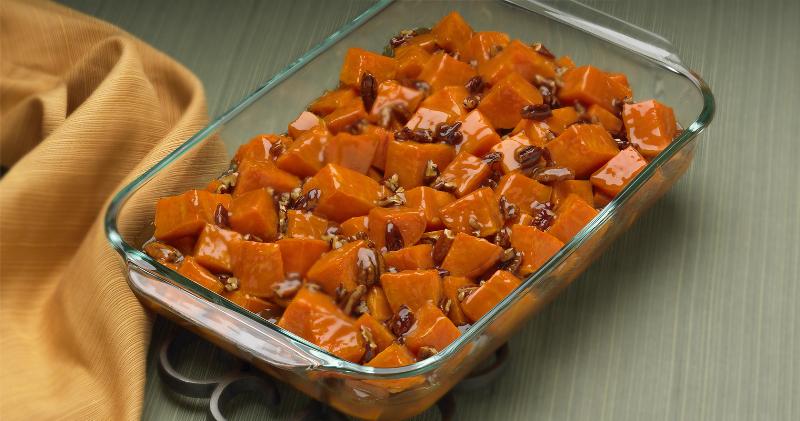 Orange Pecan Sweet Potatoes • Argo Starch