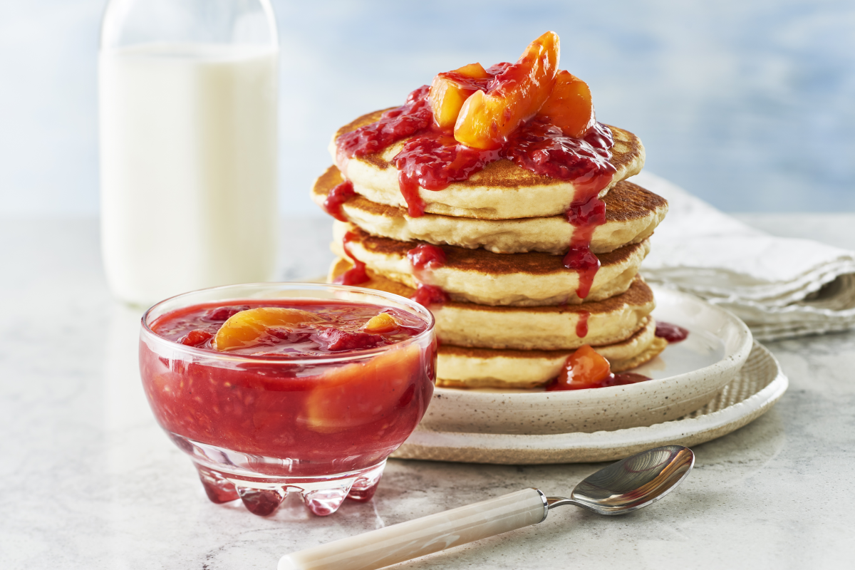 Peach Melba Sauce • Argo Starch