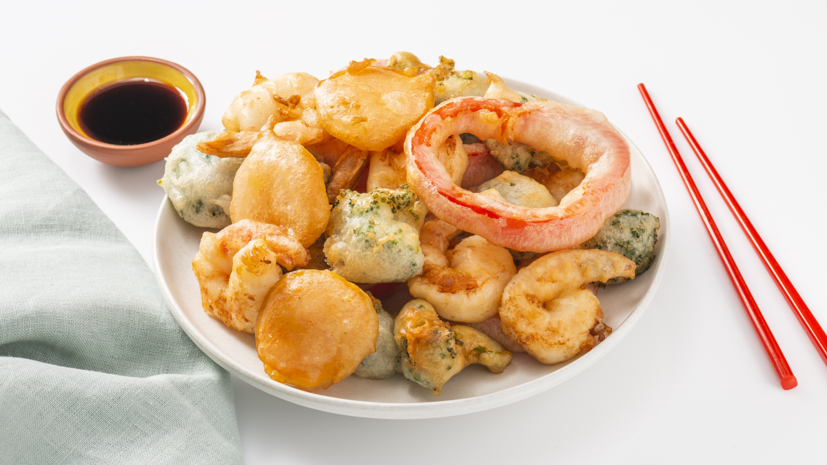 Shrimp and Vegetable Tempura • Argo Starch