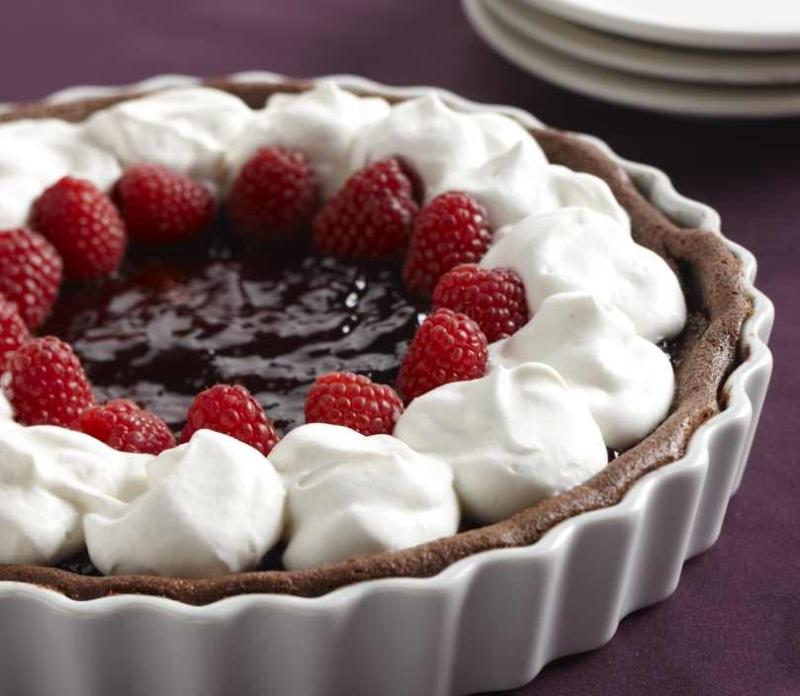 Easy Viennese Chocolate Raspberry Torte • Argo Starch